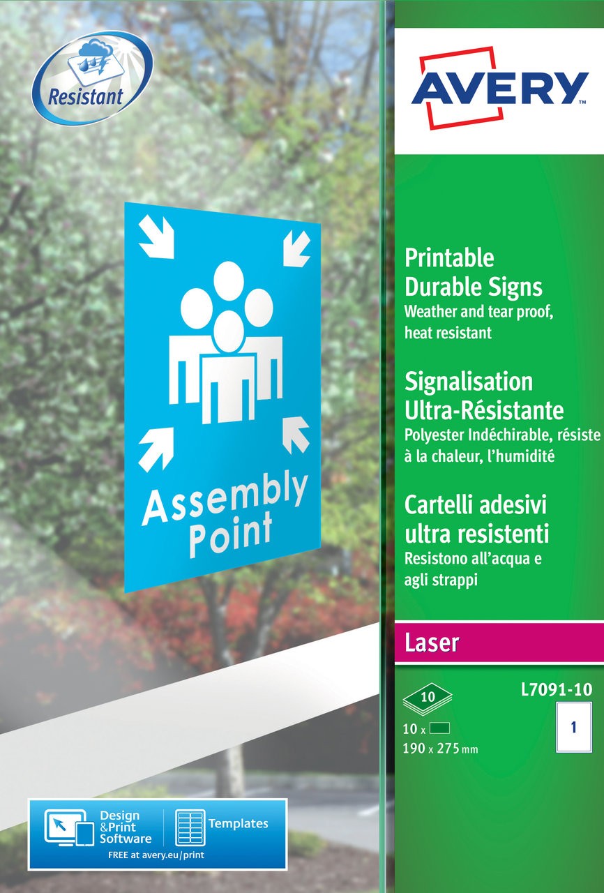 Durable Signs | L7091-10 | Avery