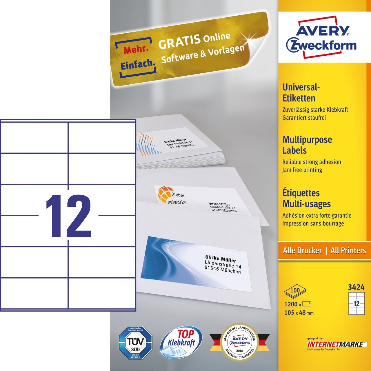 Multipurpose General-use Labels | 3424 | Avery