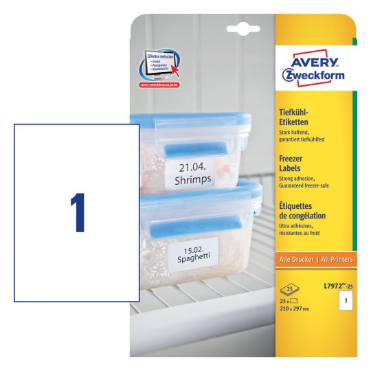 Freezer labels | L7970-25 | Avery