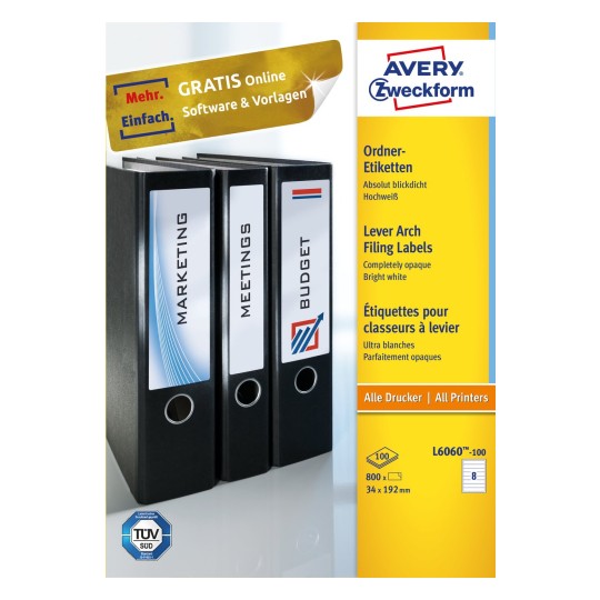 Filing Labels | L6060-100 | Avery
