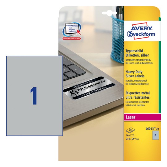 Heavy Duty Silver Labels | Avery