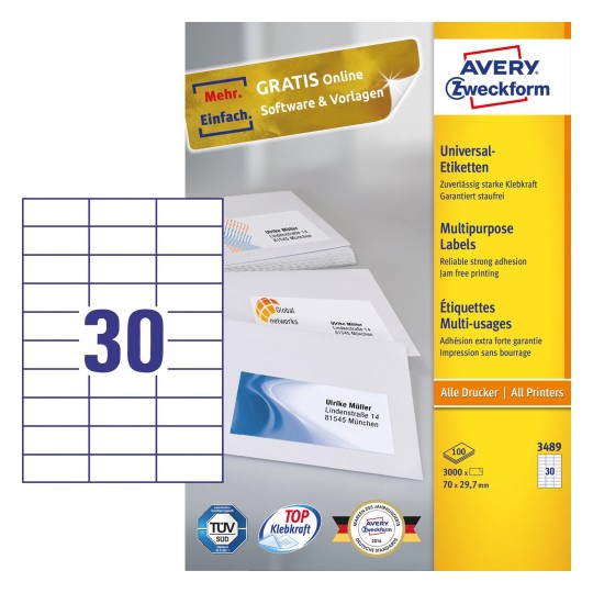 Multipurpose General-use Labels | 3489 | Avery
