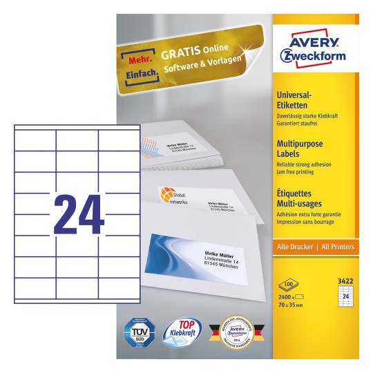 Multipurpose General-use Labels | 3422 | Avery