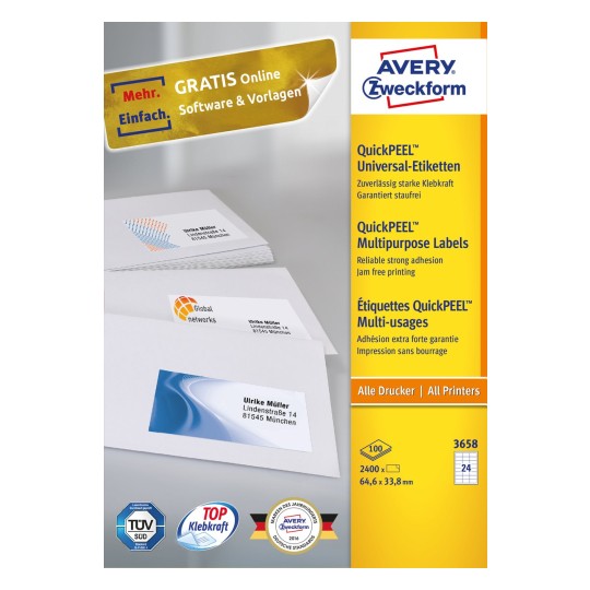 Multipurpose General-use Labels | 3658 | Avery