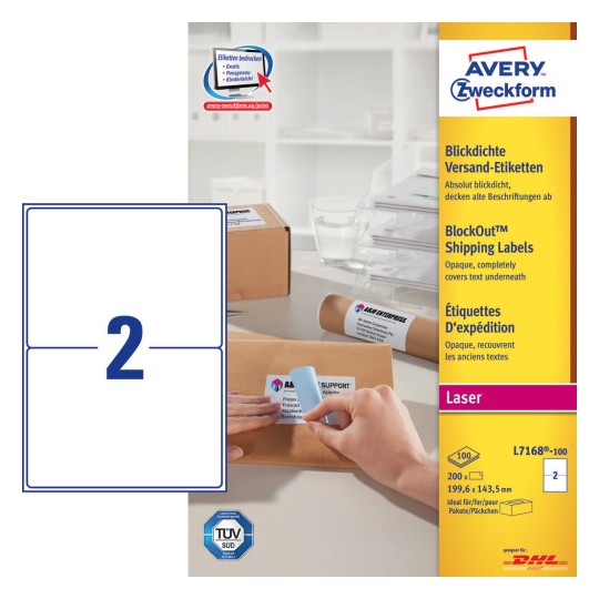 Mailing labels | L7168-100 | Avery