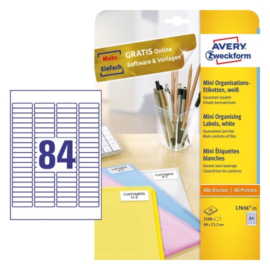 Mini Organising Labels | L7656-25 | Avery