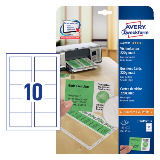 Business Cards for Inkjet Printers | Avery