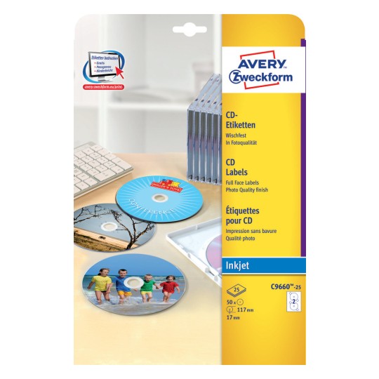 CD Labels SuperSize | C9660-25 | Avery